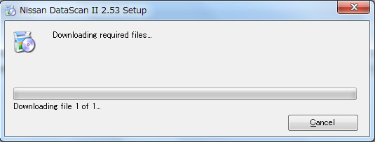 Nissan Data Scan IIのセットアップ画面になります。
